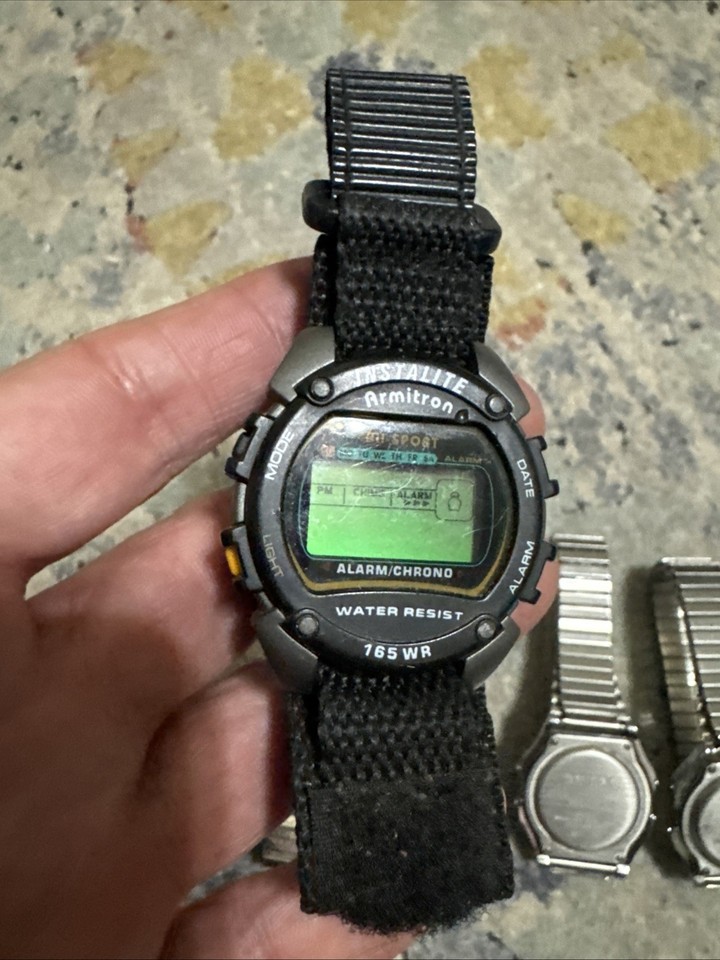 Lot Timex Indiglo Digital Watch Parts! Casio + Armitron All Need ...