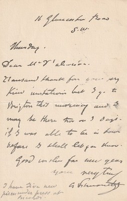 ACHILLE SIMONETTI Violinist 1 page autographed letter signed - content ...