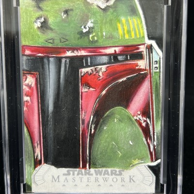 Paul Shiers - Masterwork - Boba Fett - Star Wars Topps Artist Sketch ...