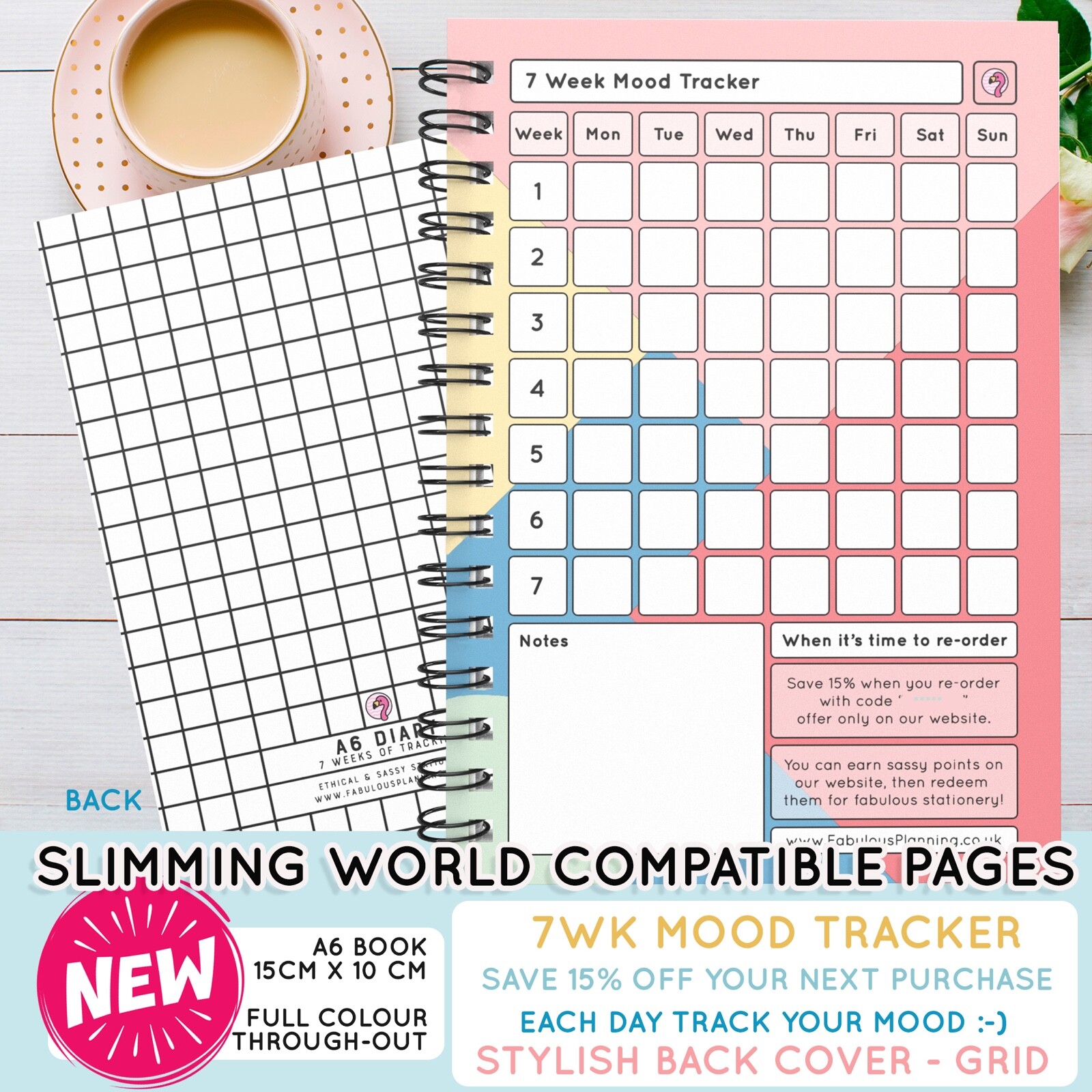 Food Diary Diet Journal Slimming World Compatible Weight Loss Tracker ...