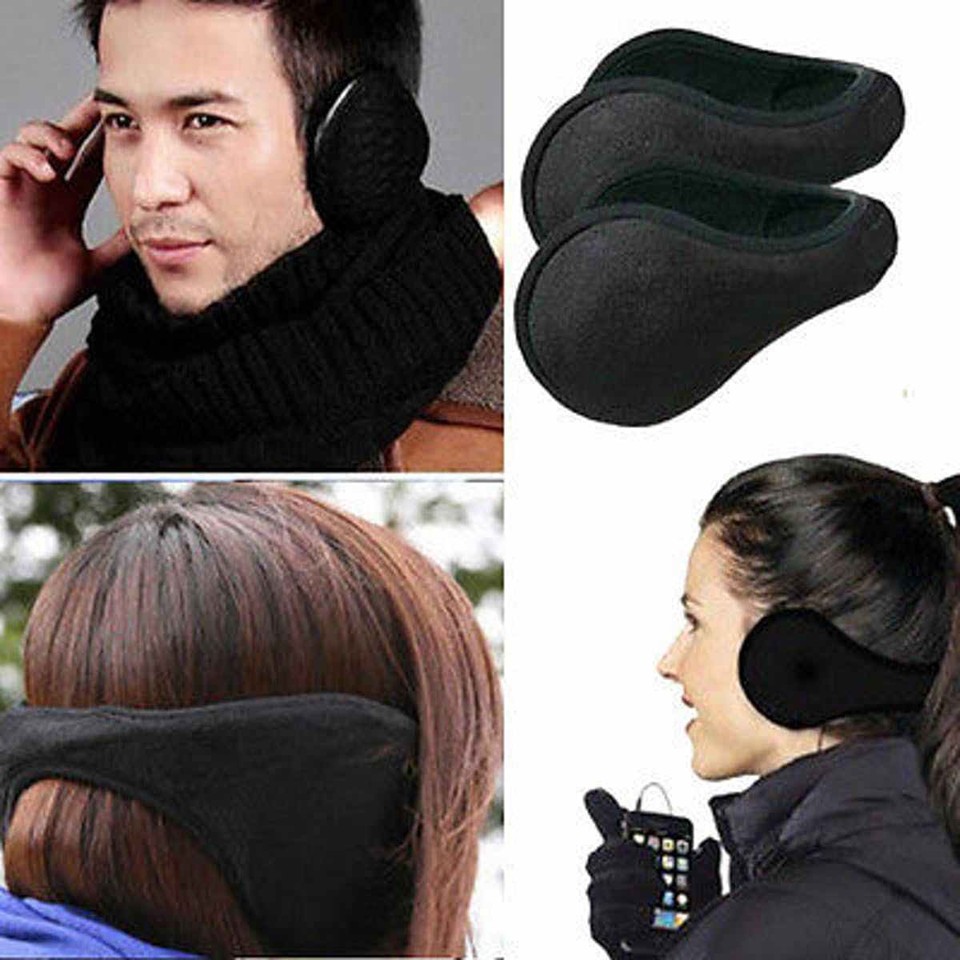 Ear Muffs Winter Ear warmers Fleece Earwarmer Men Women Behind the Head ...