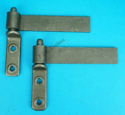 2 x 6" Tailgate Door Drop Side Hinge and BOLT-ON Gudgeon Pin Set ...