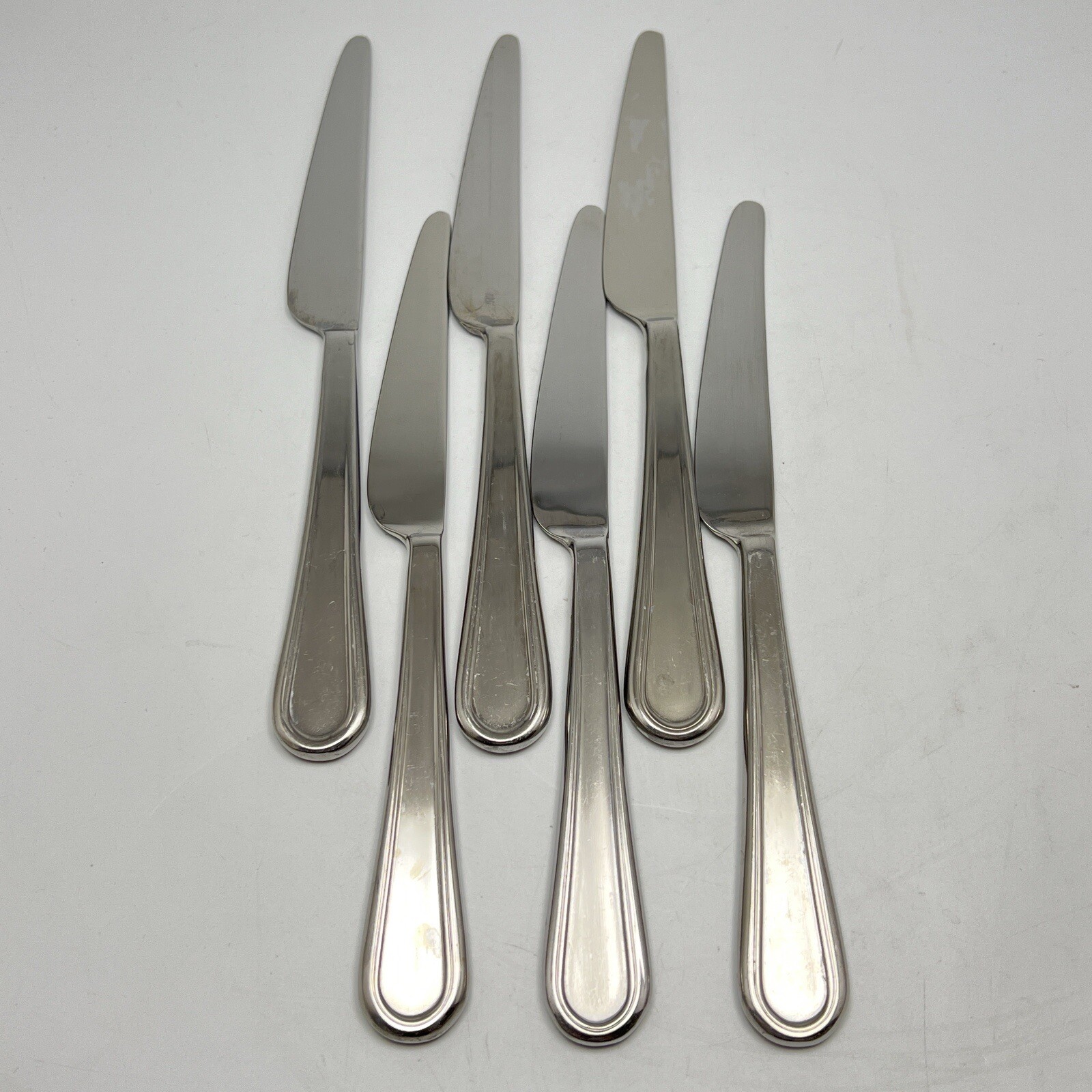 Gourmet Settings GS Dinner Knife Oxford Glossy Stainless Flatware 9 1/4 ...
