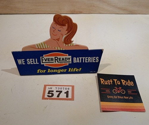 Vintage shop sign Ever Ready Batteries #571 | eBay