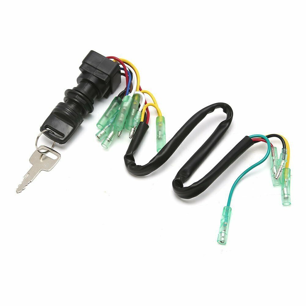 Ignition Key Switch Assembly for Yamaha Outboard Control Box 703-82510 ...