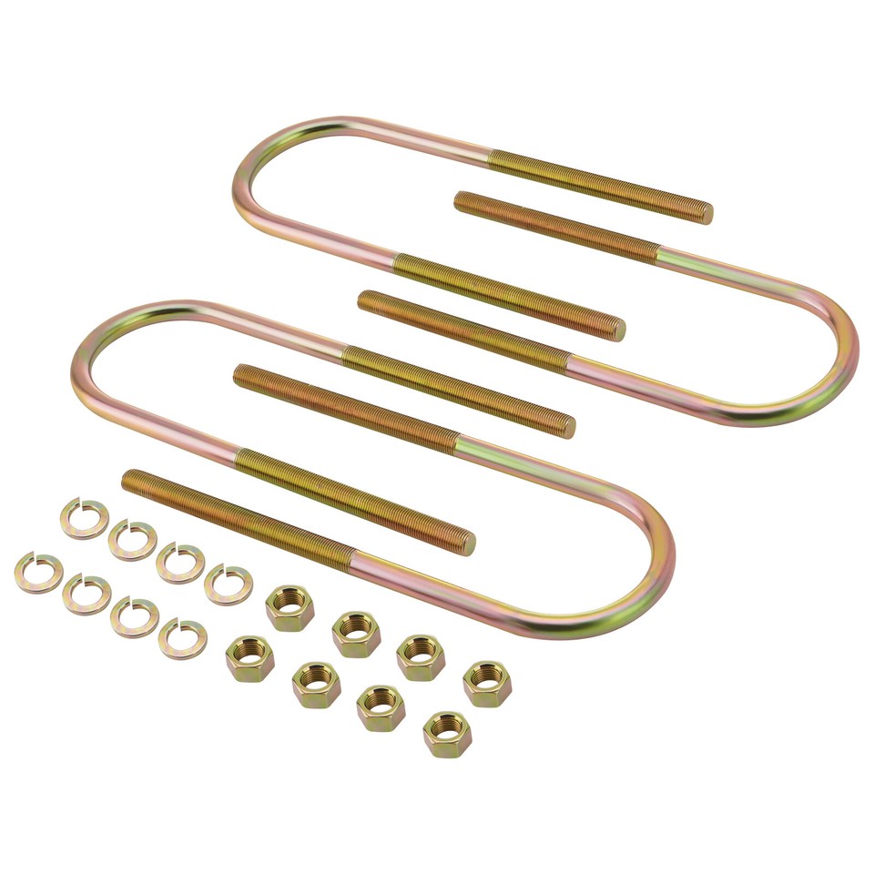 Universal Leaf Spring Lowering Block Kit 3" Drop with U-Bolts ...