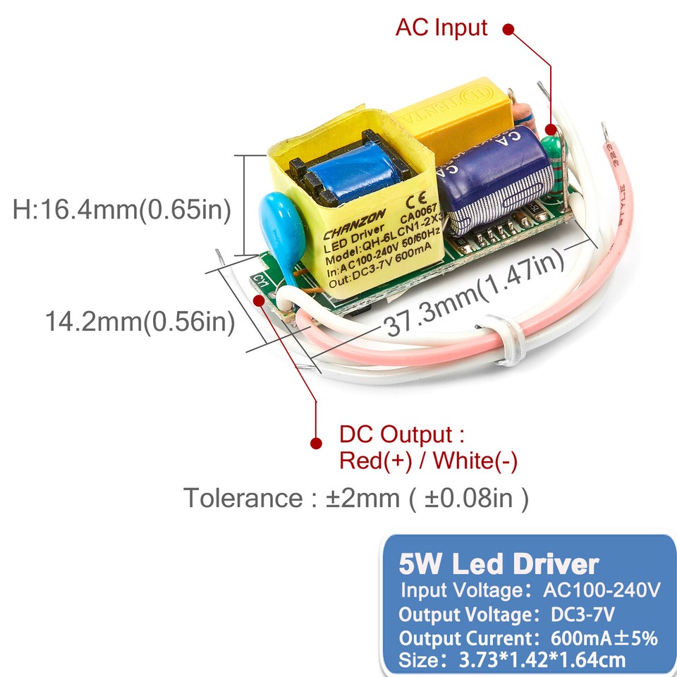300Ma 450Ma 600Ma 900Ma 1500Ma Constant Current High Power Supply Cob ...