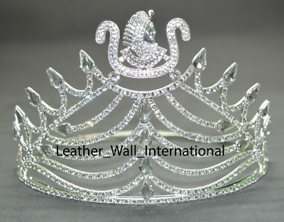 Daughter of Isis Crown in silver tone with all white rhinestones, DOI ...