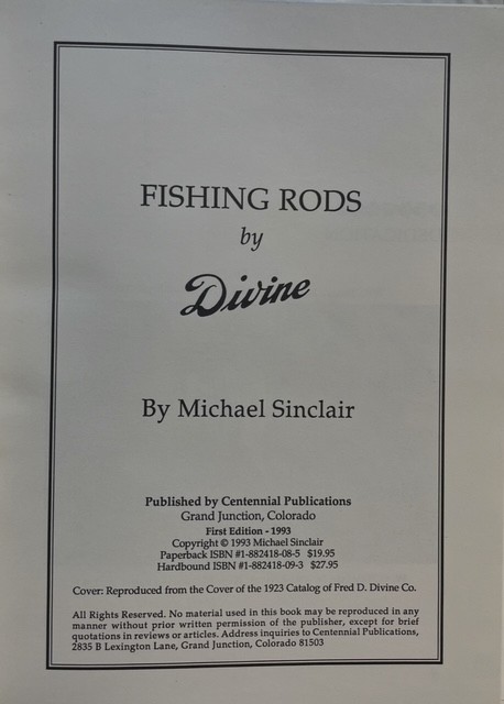 Jim Payne, Fred Divine, Bamboo Fly Rod Company Histories | eBay