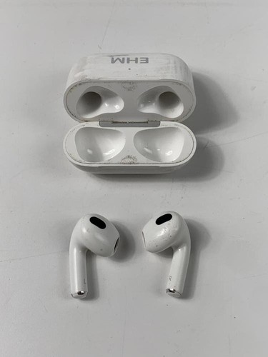 Apple AirPods (3rd Generation) (Bluetooth) A2565 A2564 A2566 White ...