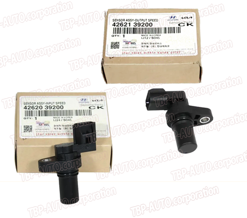 GENUINE ® Input & Output Speed Sensor SET= 2PCS for 05-12 Hyundai Kia ...