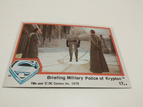 1978 Topps Superman Card # 17 Briefing Military Police of Krypton | eBay