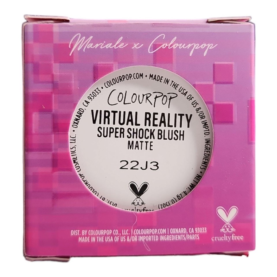 COLOURPOP MARIALE VIRTUAL REALITY BLUSH! Super Shock Cheek matte | eBay