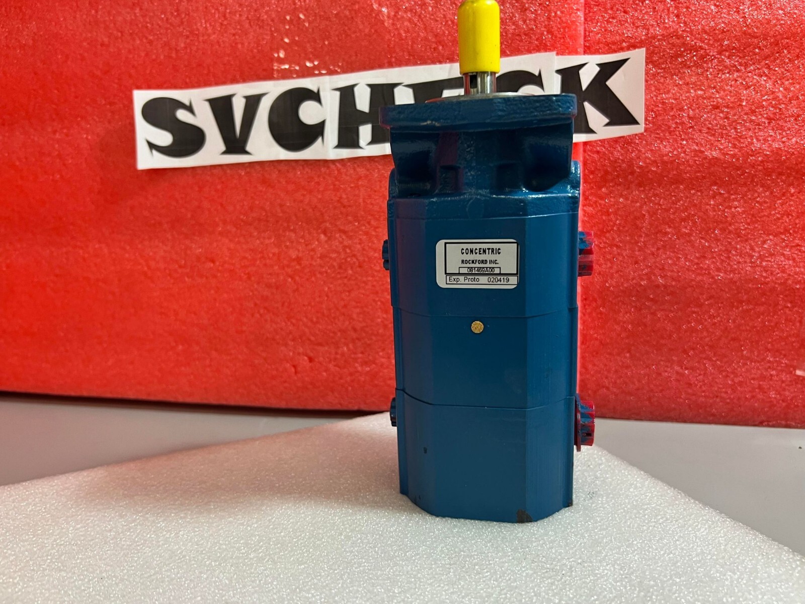 CONCENTRIC ROCKFORD INC. 081469A00 HYDRAULIC GEAR PUMP EXP PROTO 020419 ...