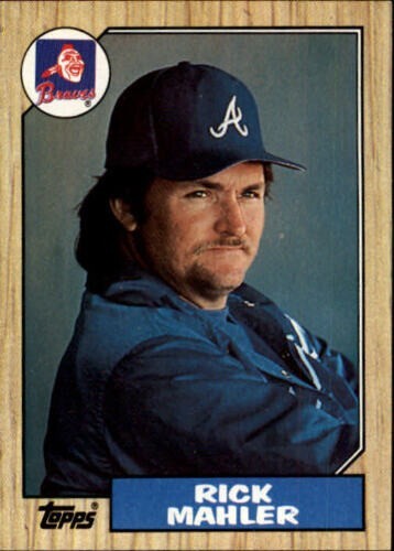 1987 Topps #242 Rick Mahler Pitcher Atlanta Braves FREE shipping | eBay