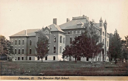 PRINCETON BUREAU CTY ILLINOIS~HIGH SCHOOL~1910s REAL PHOTO POSTCARD ...