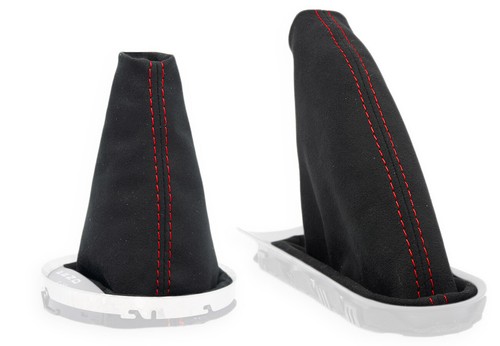 FOR MINI COOPER R56 AUTOMATIC GEAR SHIFT BOOT HANDBRAKE ALCANTARA ...