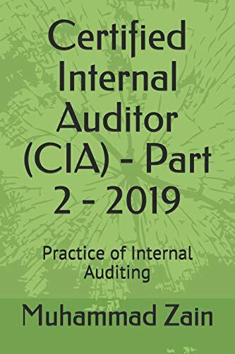 CERTIFIED INTERNAL AUDITOR (CIA) - PART 2: PRACTICE OF By Muhammad Zain ...