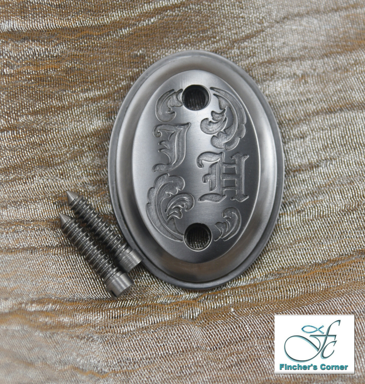 New Custom Engraved Dakota Style Classic Jerry Fisher Rifle Grip Cap | eBay