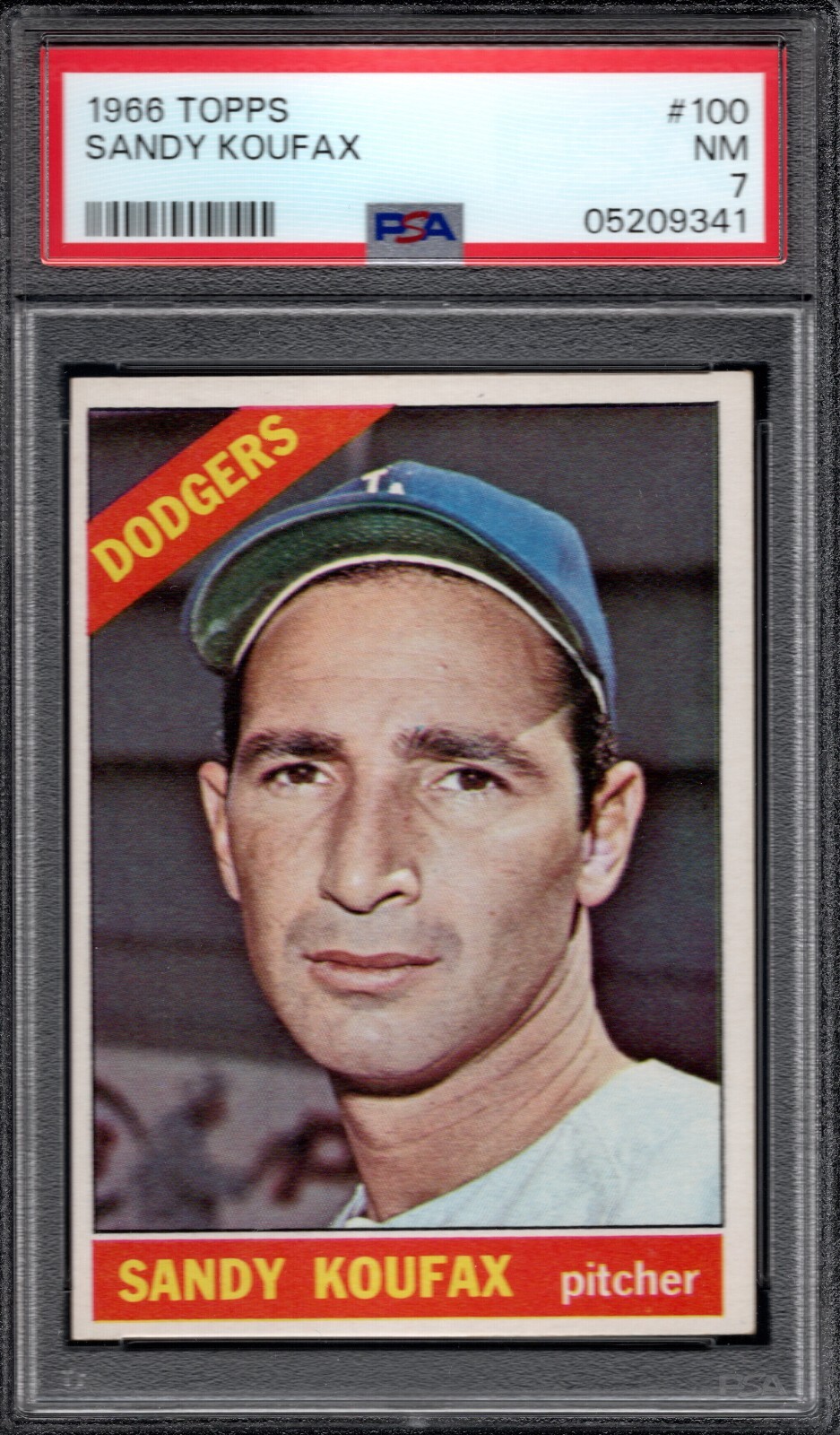 1966 Topps Sandy Koufax #100 PSA 7 NM Los Angeles Dodgers 05209341 | eBay