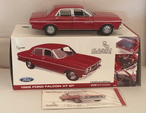 Classic Carlectables Ford 1968 XT GT Ford Falcon Candy Apple Red Ltd.Ed ...