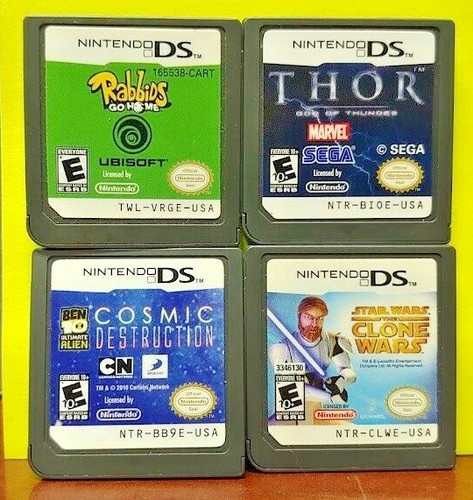 Ben 10 Thor Star Wars Clone Wars Rabbids - Nintendo DS Lite 2ds 3ds ...