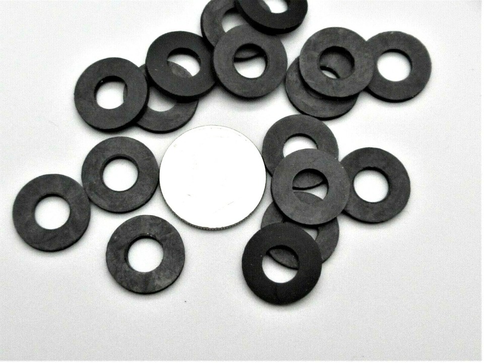 6mm Metric Rubber Washers 13MM OD X 6mm ID X 1.6mm Thick Various Pack ...