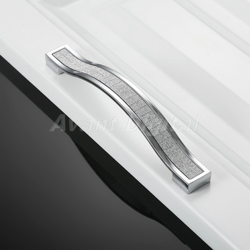 Pull Drawer Modern Jewelry Cupboard Crystal Diamond Knobs Cabinet Door ...