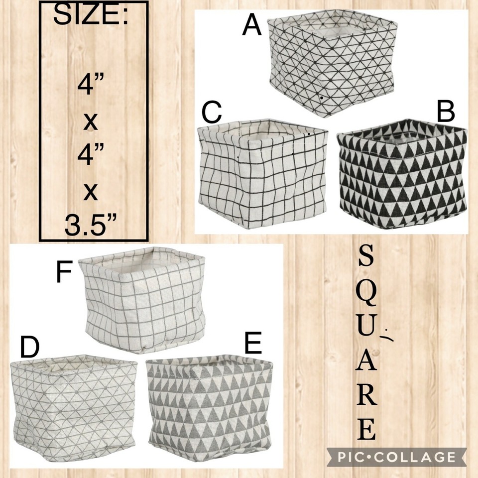 JOT Collapsible Fabric Storage Organizers – Printed Design – Multi ...