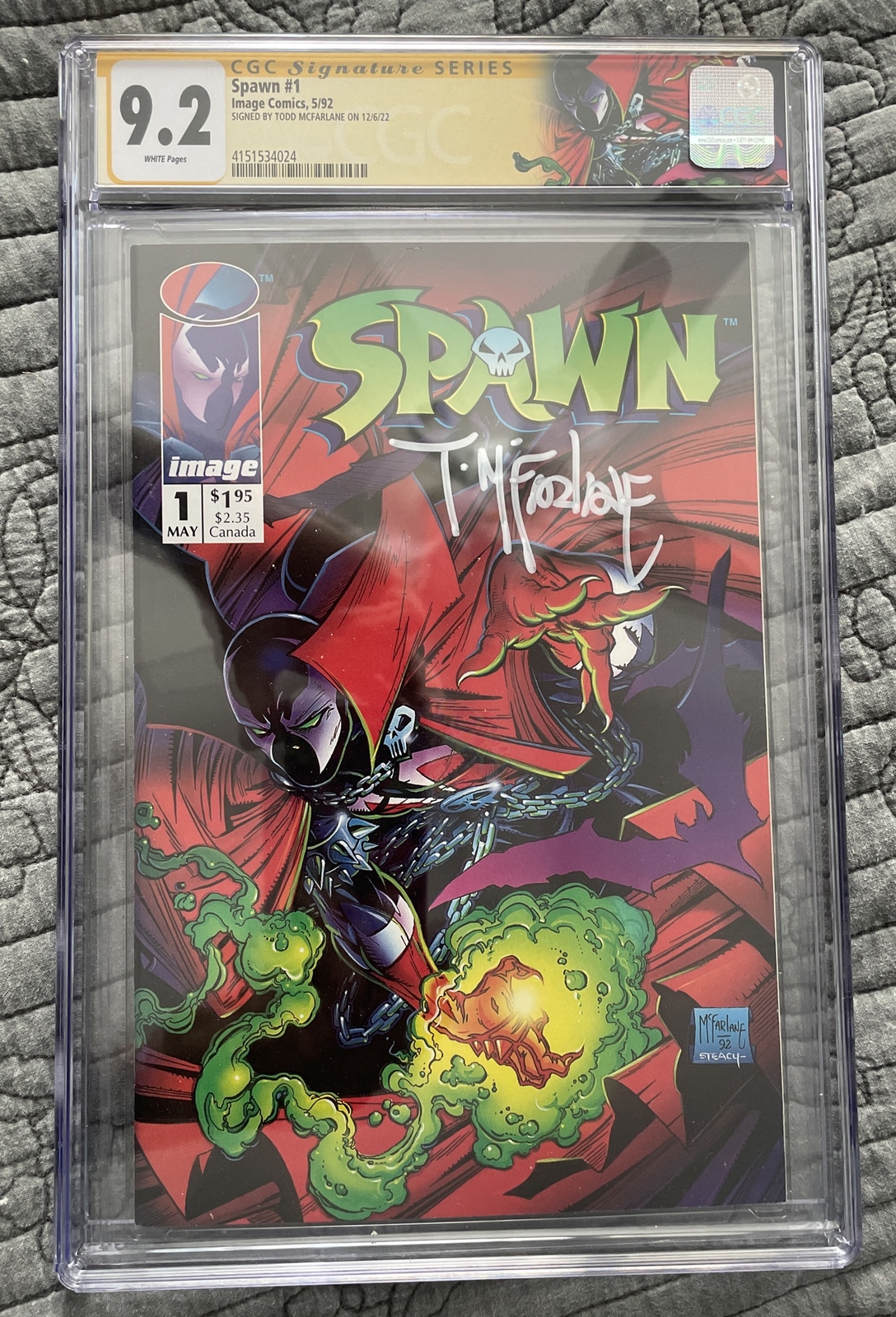 Spawn #1 CGC SS 9.2 Signed Todd McFarlane | eBay