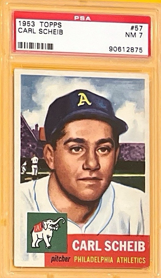 1953 Topps - Carl Scheib #57 - PSA 7 | eBay