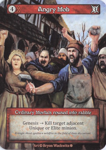 Angry Mob, Sorcery: Gothic, Normal, Minion, Ordinary | eBay
