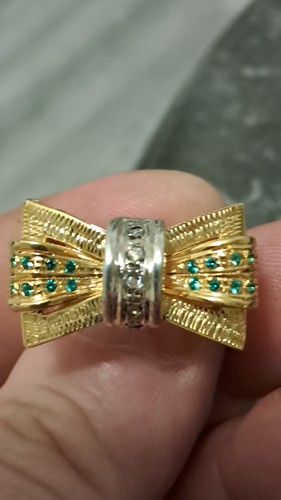 9 kt gold ring stamped 375 with gemsones | eBay UK