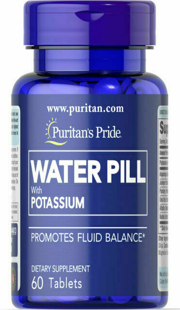 Puritan's Pride Water Pill with Potassium - 60 Tablets for sale online ...