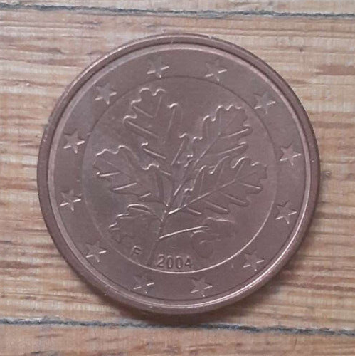 VERY RARE COLLECTIBLE 5 EURO CENT 2004 F COIN GERMANY EU EUROPEAN UNION ...