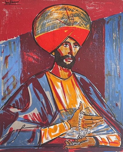 Orientalist Lithography Signed Luigi Filocamo (1906-1988) Arabic Muslim ...