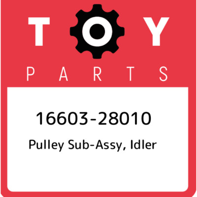16603-28010 Toyota Pulley sub-assy, idler 1660328010, New Genuine OEM ...