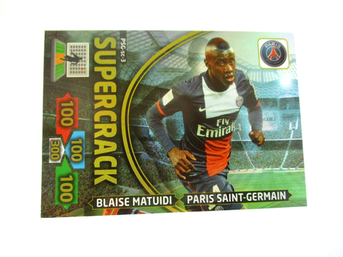 MATUIDI PSG PARIS SG SUPERCRACK Trading card carte ADRENALYN PANINI ...