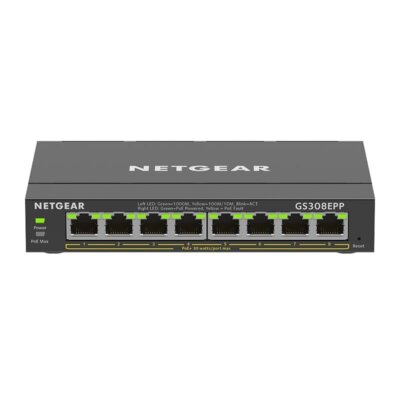 Netgear GS308EPP 8-Port Gigabit Ethernet PoE+ Plus Switch | eBay