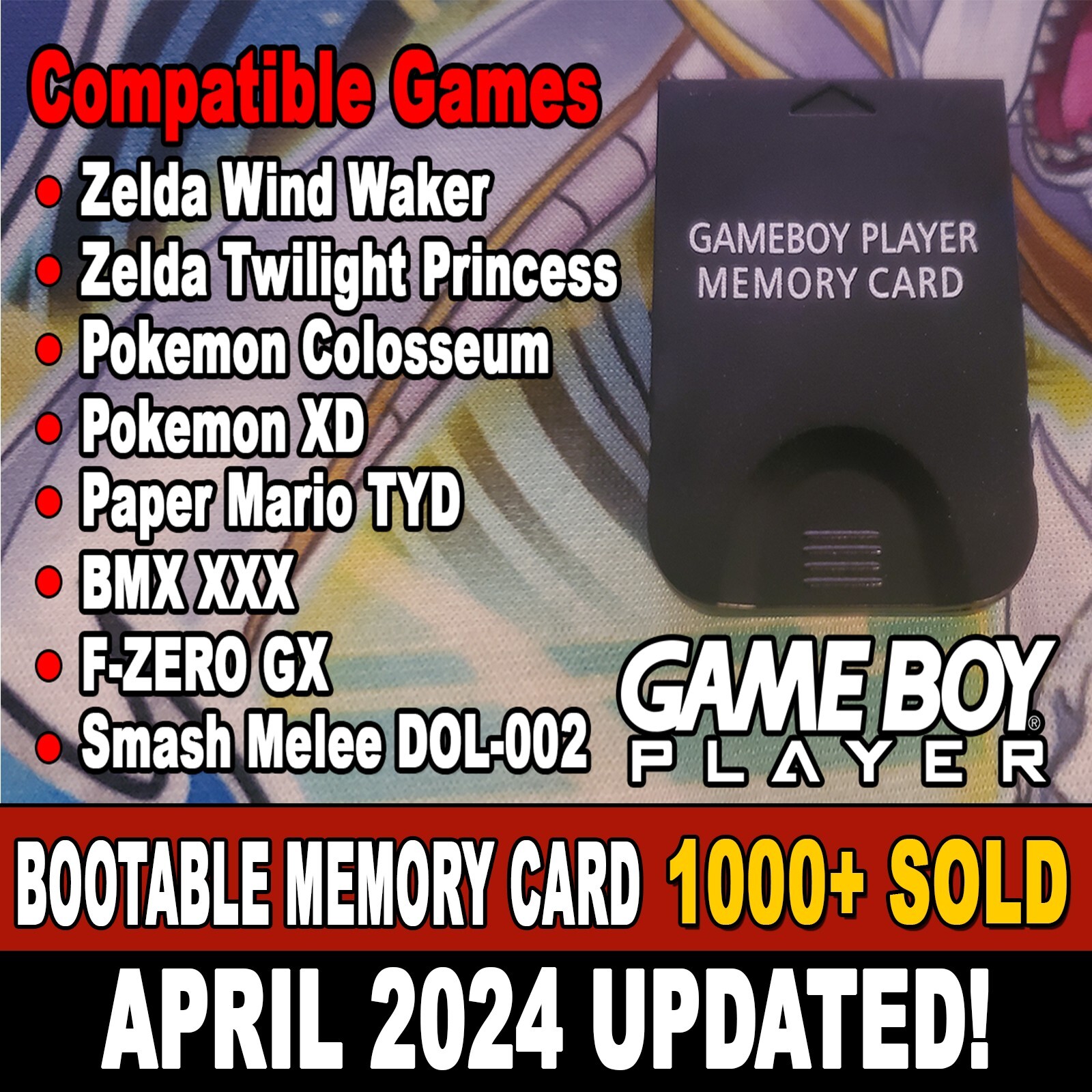 GameBoy Player GameCube Memory Card Bootable Disc Replacement | eBay