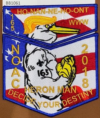 Boy Scout OA Flap Set 2018 NOAC Ho-Nan-Ne-Ho-Ont Lodge 165 | eBay