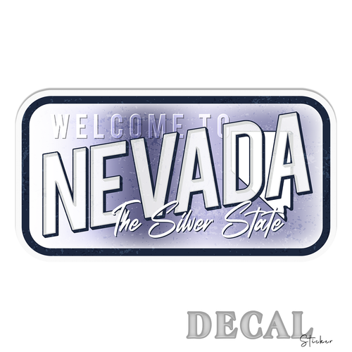 Welcome To Nevada Vintage Reprint Vinyl Decal Sticker Indoor Outdoor 4 ...