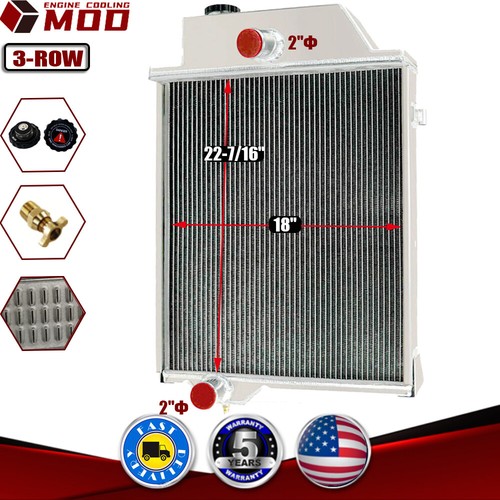 3-ROW 52MM RADIATOR FOR JOHN DEERE 3020 TRACTOR AR40831 AR46016 R34457 ...