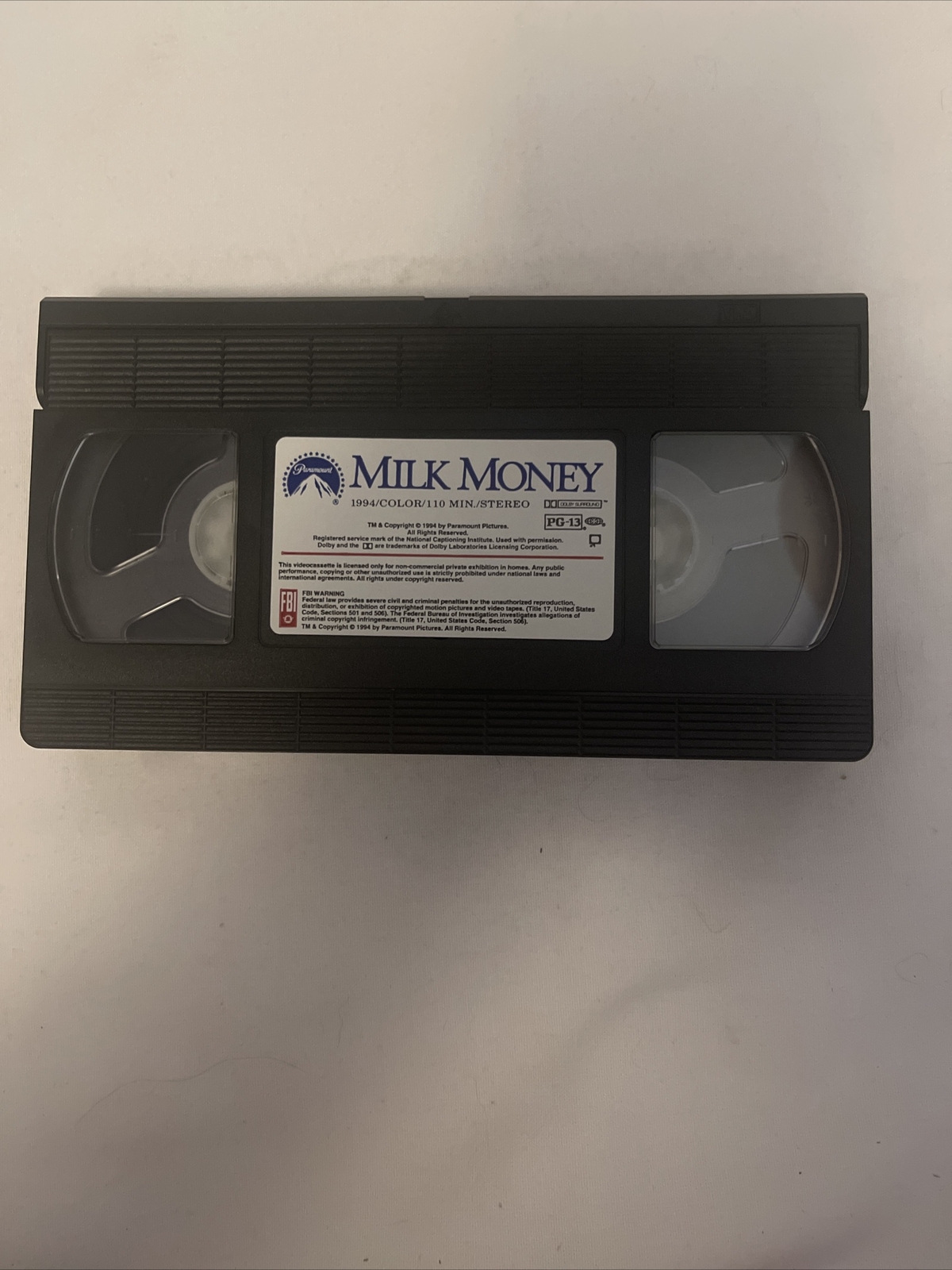 1994 MILK MONEY Melanie Griffith VHS Tape, COMPLETE/TESTED SEE PHOTOS ...