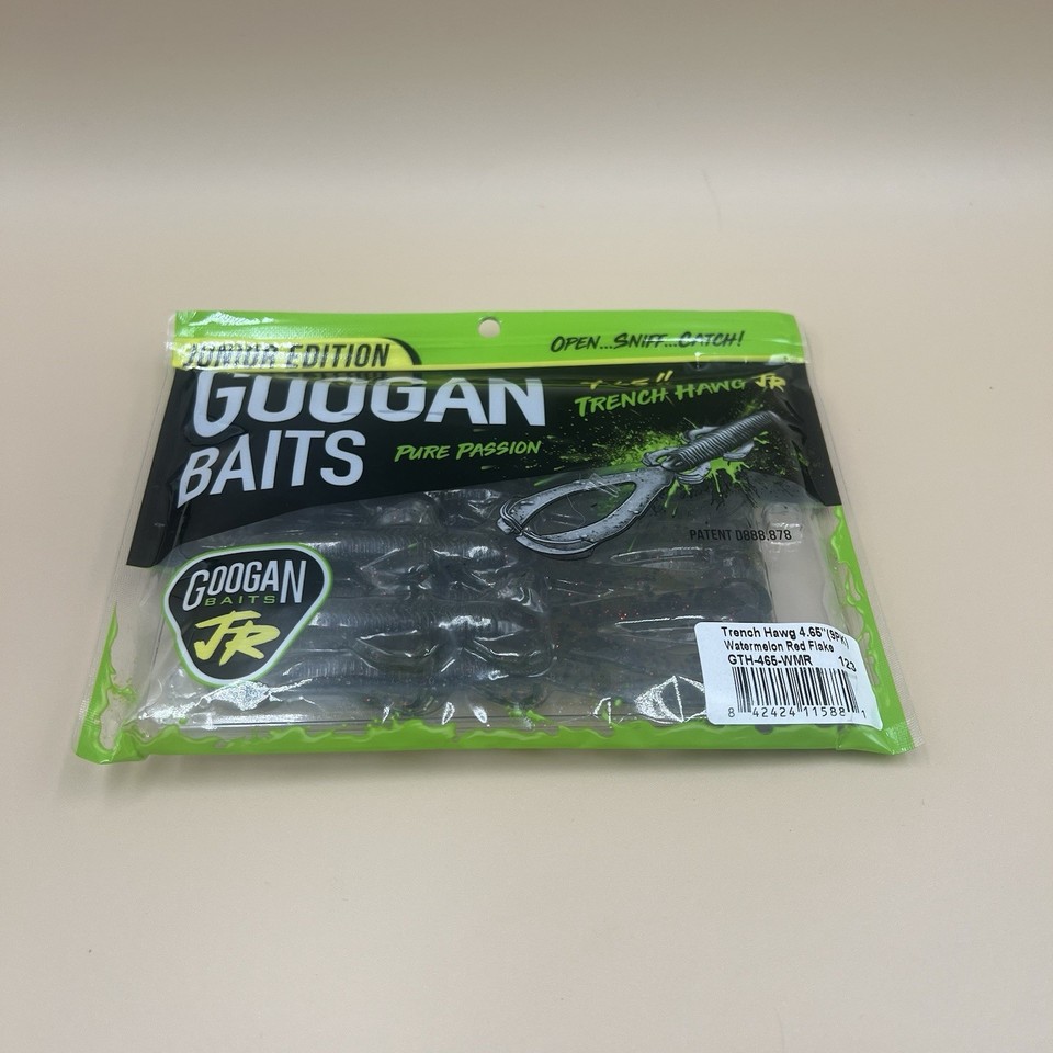 Googan Baits Slizzard 7” Black Blue Flake & Trench Hawg JR 4.65 ...