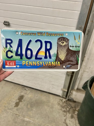 Pennsylvania River Otter License Plate Penna PA Conserve Wild Resources ...