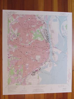 Mobile Alabama 1975 Original Vintage USGS Topo Map | eBay