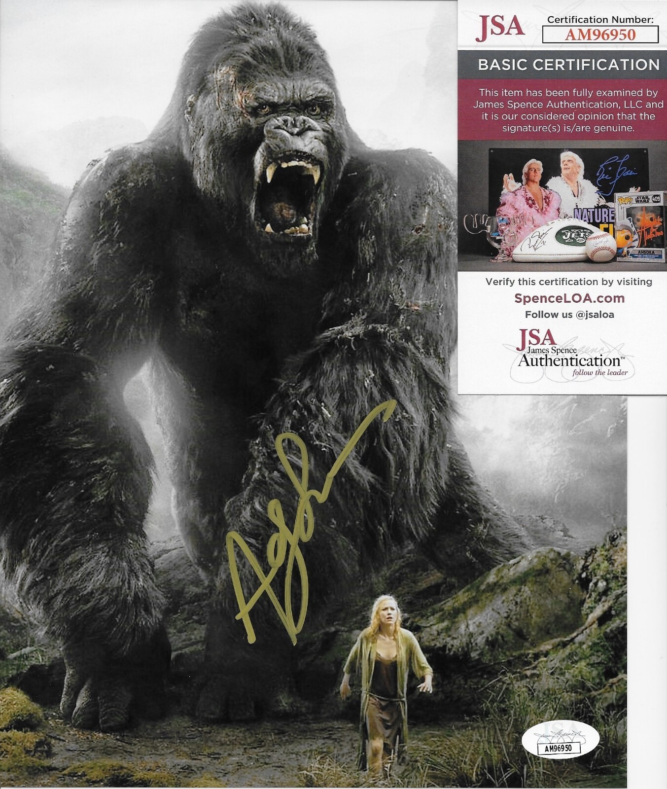 Autographed Andy Serkis Signed 8x10 photo #1 King Kong with JSA ...
