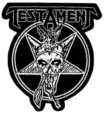 TestAment Rock Music Embroidered Iron on Patch Applique | eBay