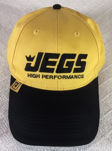 JEGS High Performance Baseball Cap Hat NOS NWOT Yellow & Black | eBay